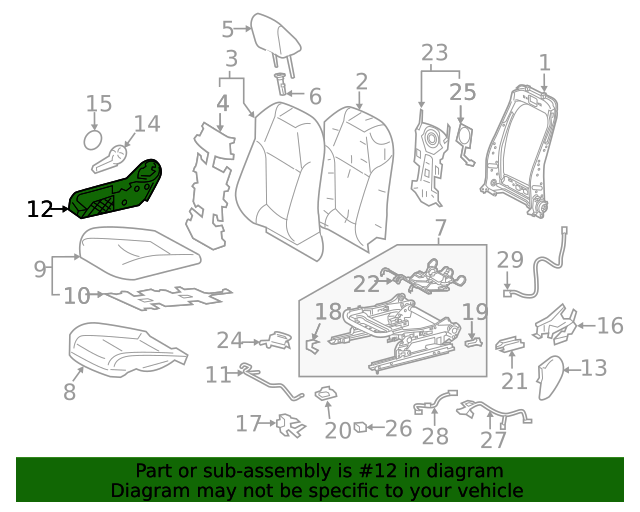2019-2020 Toyota RAV4 Cushion Shield 71811-0R060-C0 | Toyota Parts