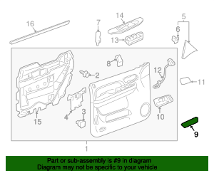 2010-2014 GM Light Titanium Front Side Door Trim Panel Cover 22874311 ...