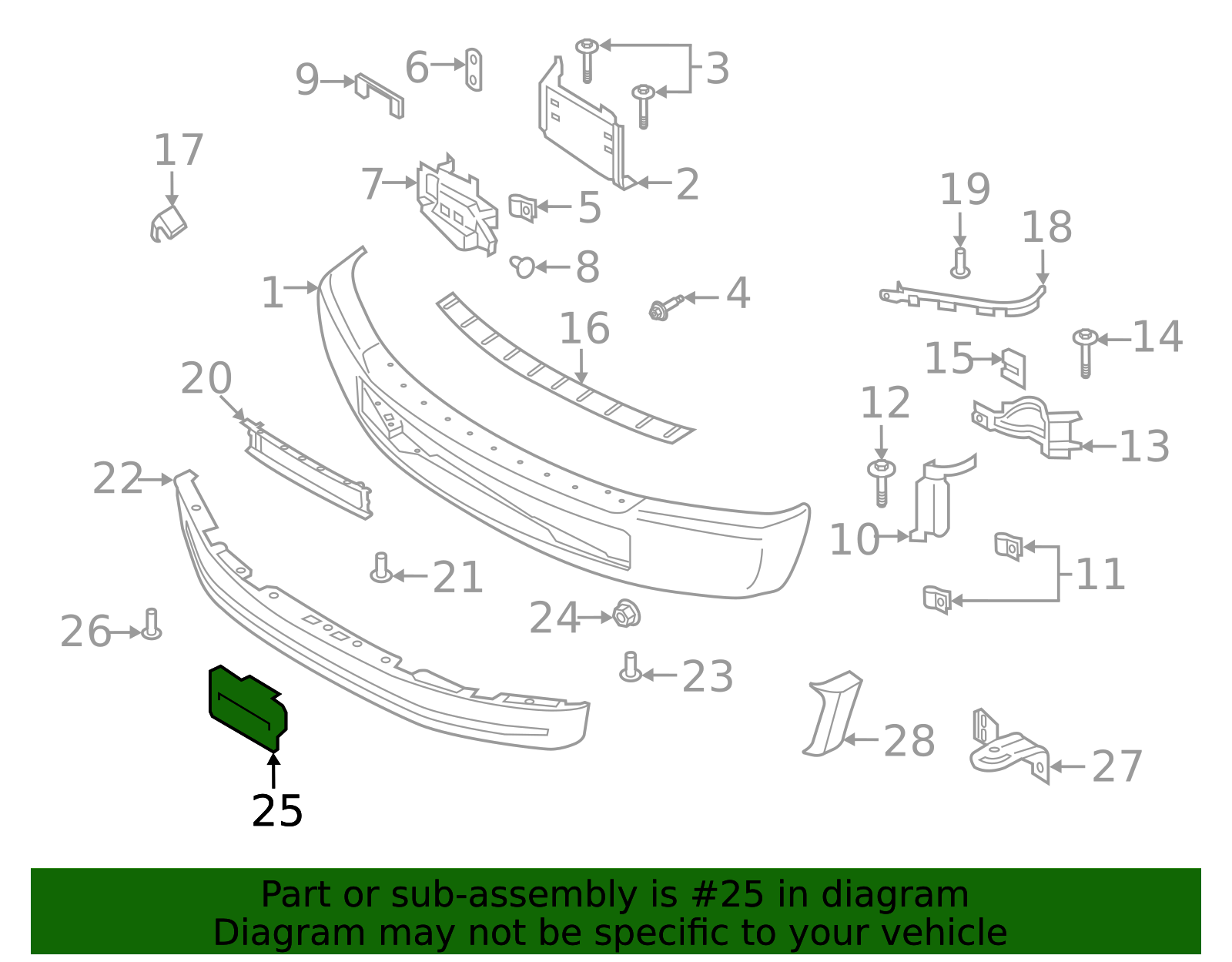 2020-2022 Ford License Bracket LC3Z-17A385-AB | TascaParts.com