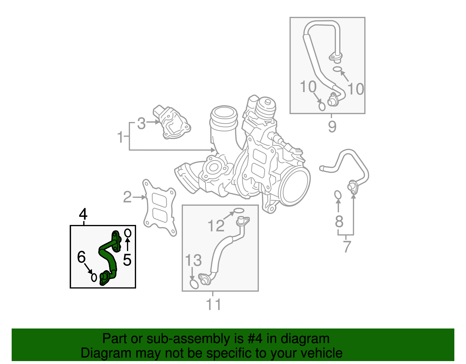 06K-121-497-AC - 2013-2018 Volkswagen - Water Inlet Pipe | Order Euro Parts