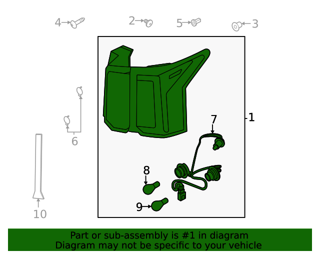 92410-P4000 - Tail Lamp Assembly 2021-2024 Kia Sorento | Kia.Parts Store