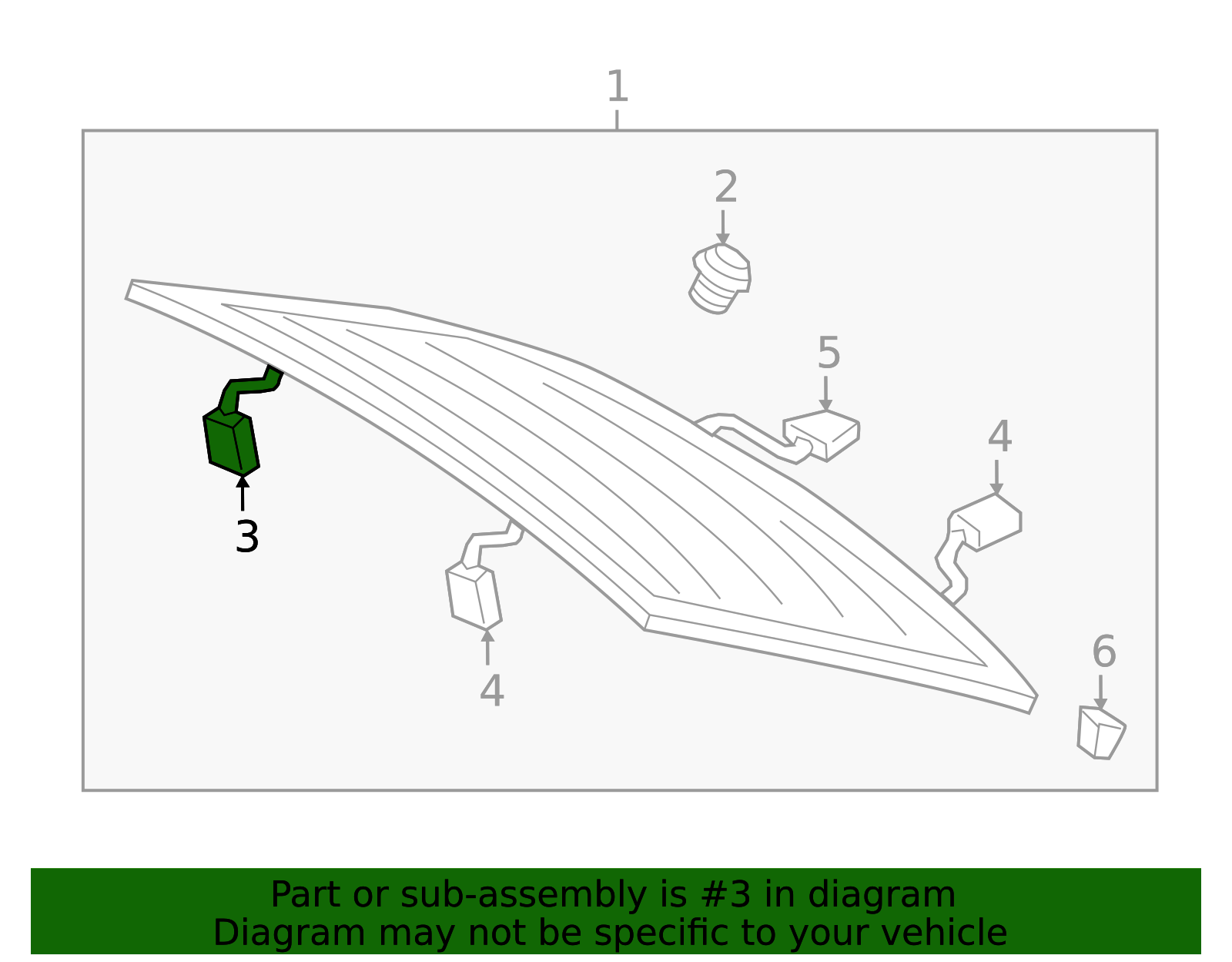2008-2025 Audi Lift Gate Glass Connector 4B0-972-623 | Audi OEM Parts Guy