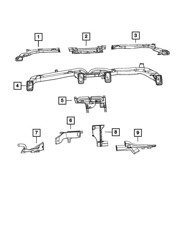 2019-2022 Ram Demister Duct 68462944AA | Mopar Estores