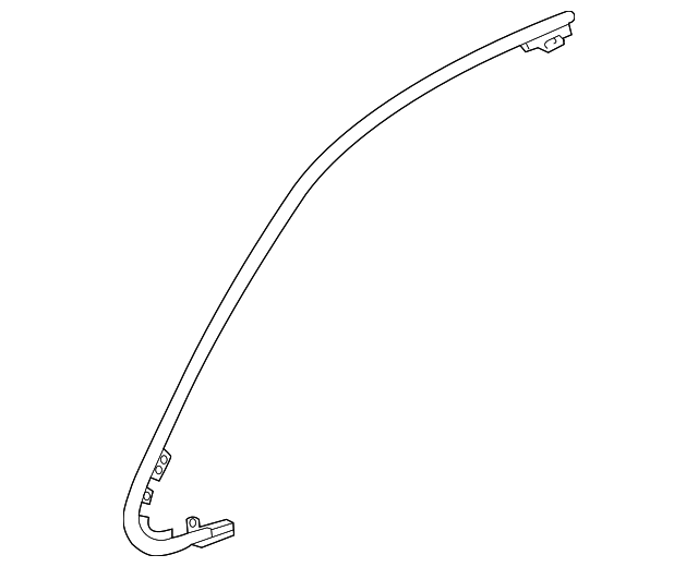 Front Passenger Side Door Window Upper Reveal Molding (Replaces ...