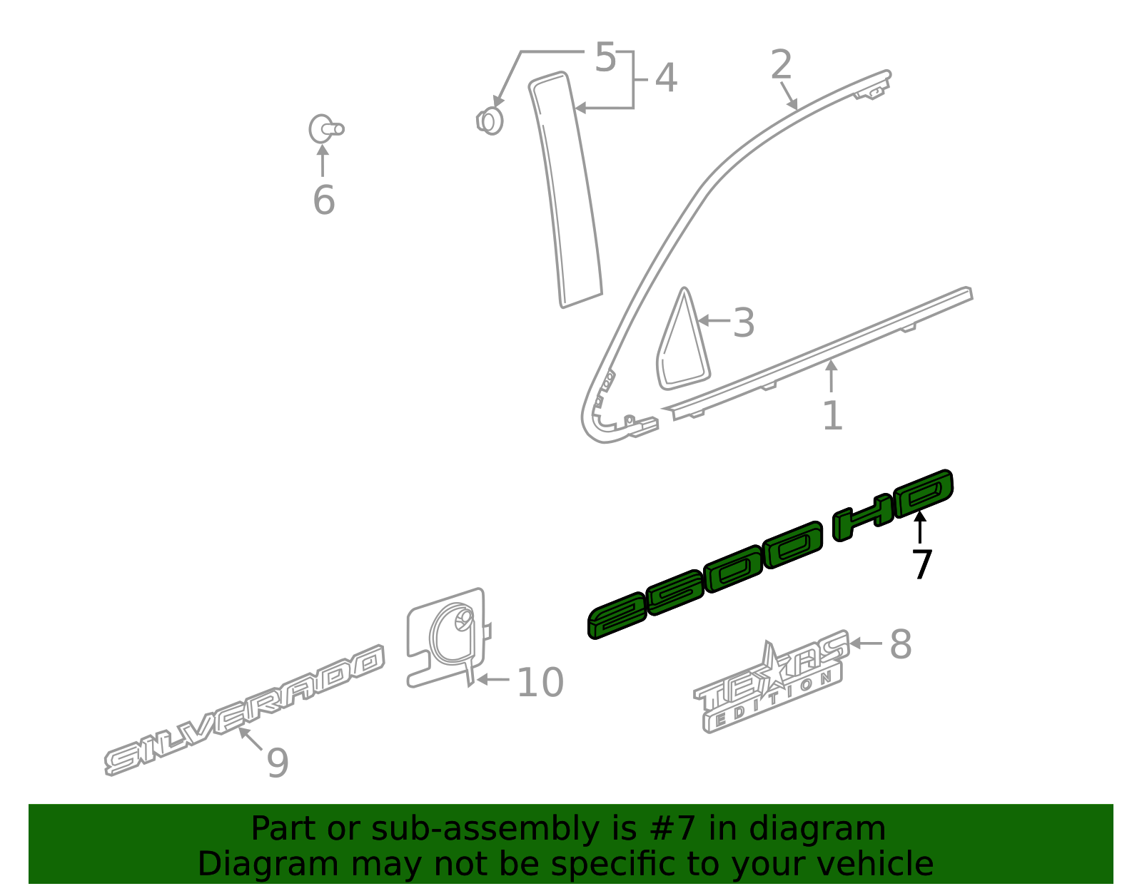 2024 Chevrolet Silverado 2500 HD Plate 84402415 GM | GMPartsDirect.com