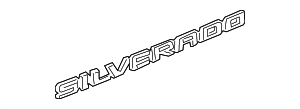 2019-2023 Chevrolet Chrome Vehicle Name Plate (Silverado) 23400409 ...