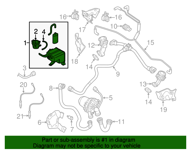 2007-2015 Audi Q7 Vapor Canister 7L8-201-801-B | AutoNationParts.com