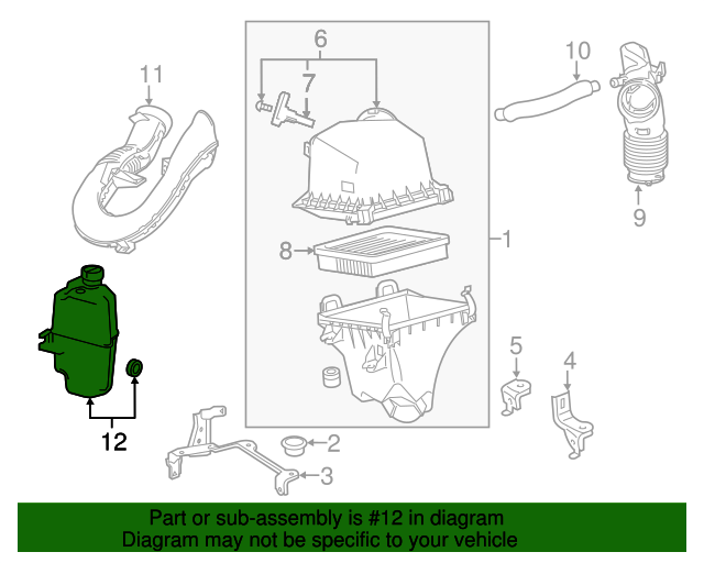 2015-2021 Lexus NX300h Air Resonator 17894-36050 | OEM Parts Online