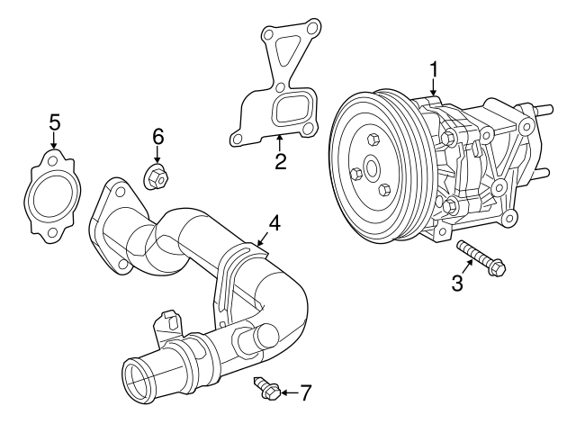 2013-2019 Mopar Water Inlet 5047484AD | TascaParts.com