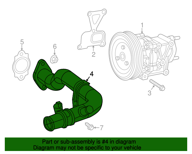 2013-2019 Mopar Water Inlet 5047484AD | TascaParts.com