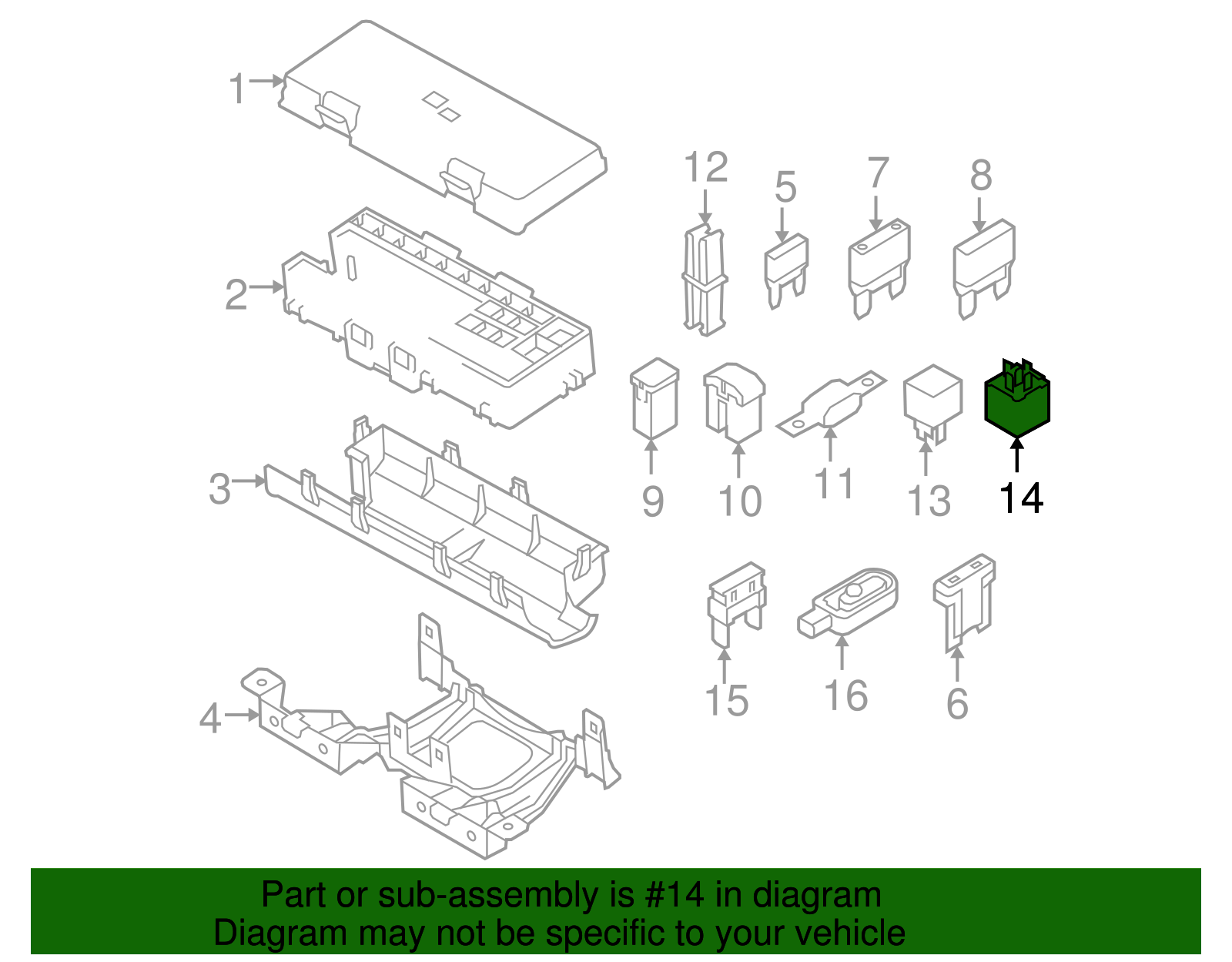 Ford Dealership 2004-2014 Ford Motorcraft™ Hazard Warning Flasher SF ...