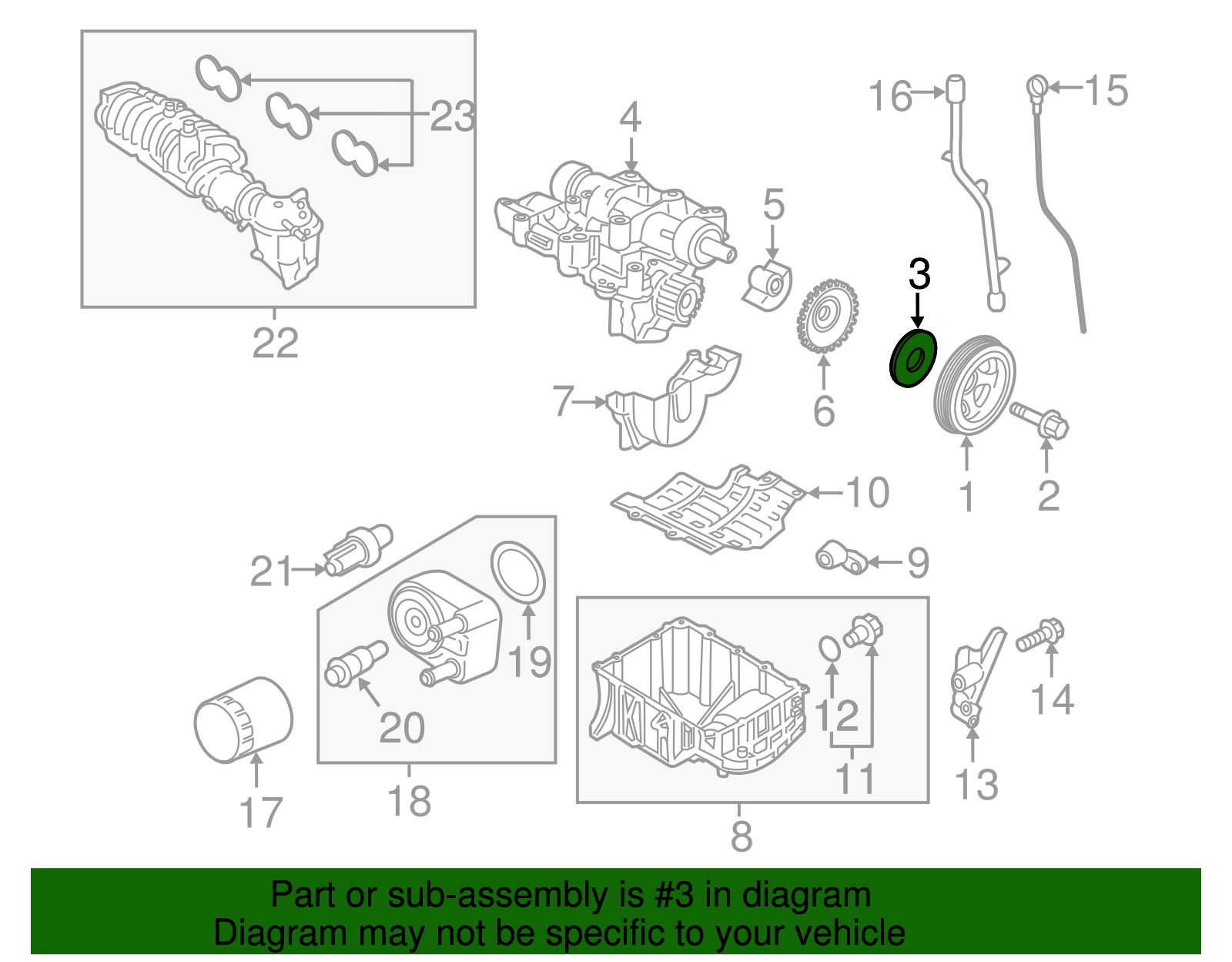 2018-2021 Ford EcoSport Crankshaft Pulley Washer CM5Z-6378-A | Fairway ...