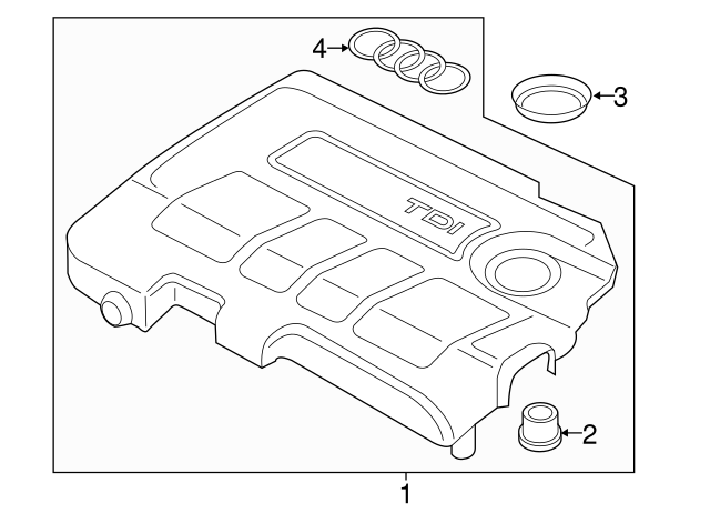 2015-2016 Audi A3 Engine Oil Filler Cap Gasket 04L-133-287 | Audi USA Parts