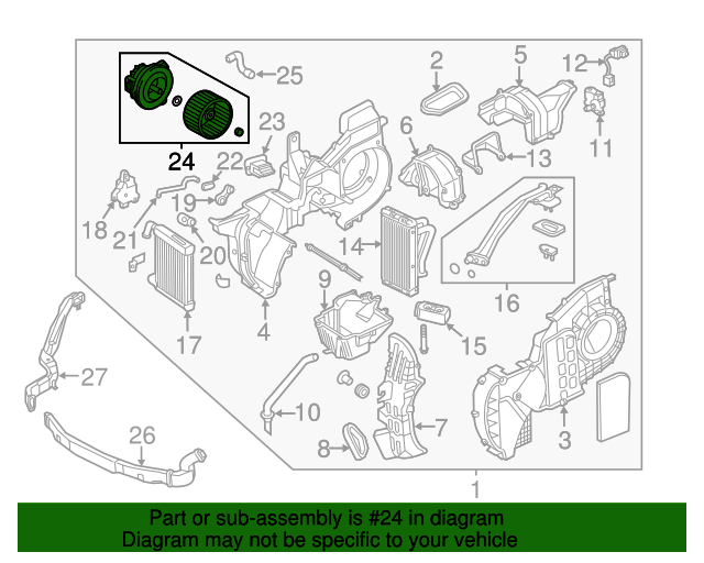 2013-2019 Hyundai Blower Motor 97945-B8000 | OEM Parts Online