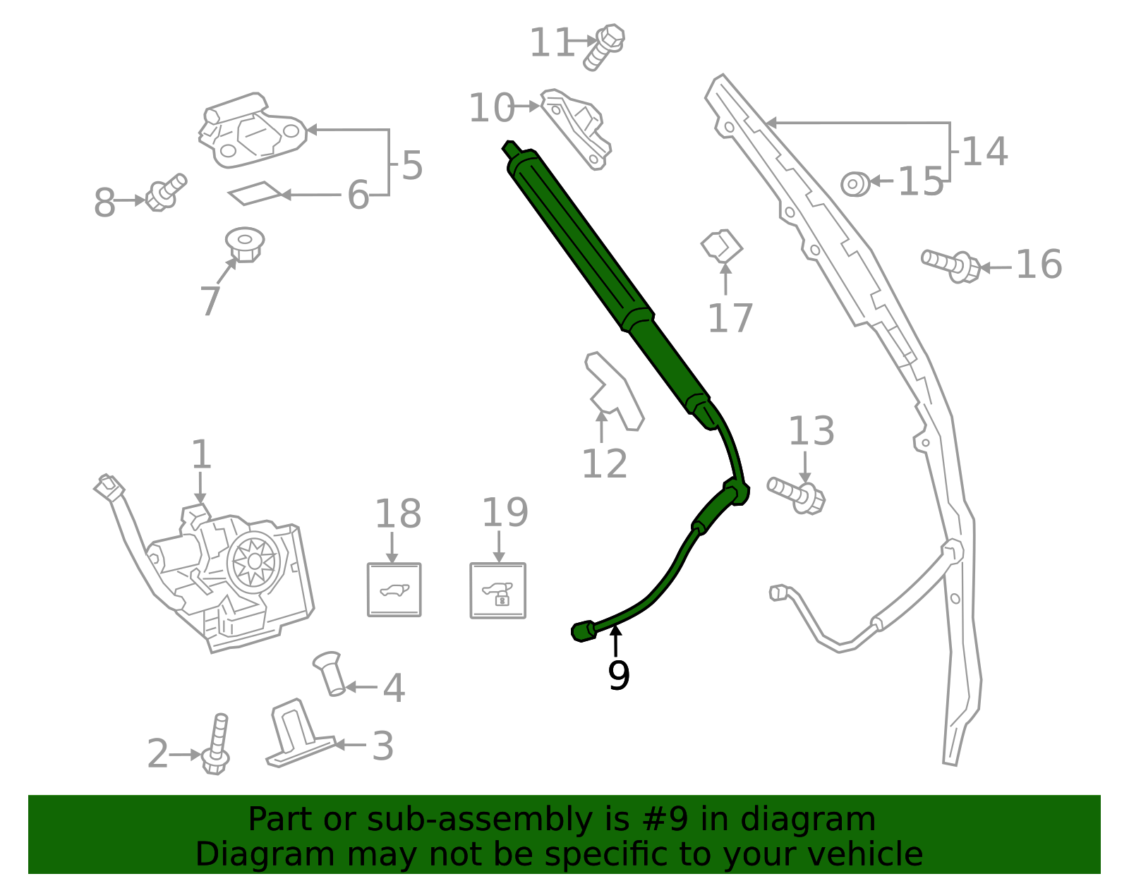 68910-48H00 - Lift Cylinder 2021-2023 Toyota Venza | Longo Toyota Parts
