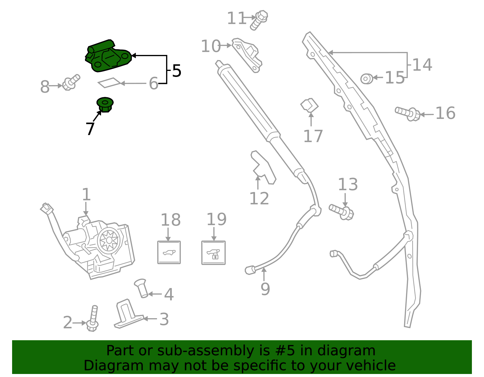 2021-2025 Toyota Hinge 68810-F6020 | Toyota Parts Center
