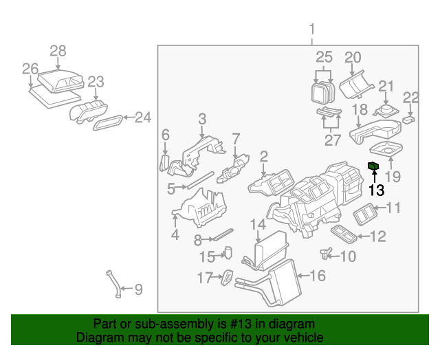 2001-2012 Mercedes-Benz Actuator 203-820-16-42 | Mercedes-Benz Parts Miami