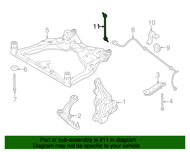 54668-3JA0C - Stabilizer Link - 2009-2024 Nissan | Nissan OEM Parts Direct