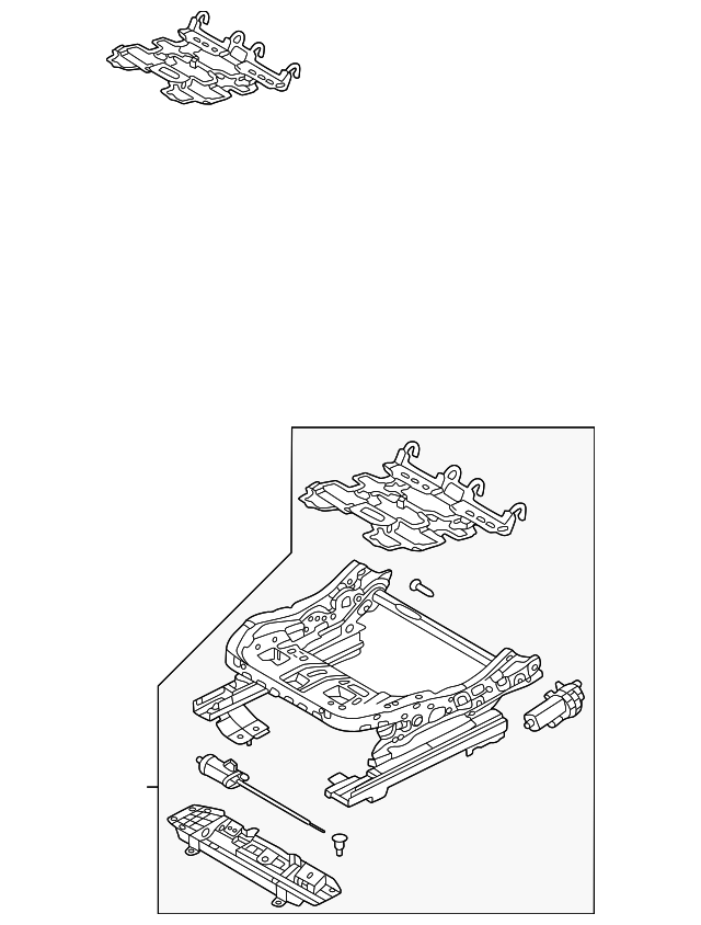 2021-2024 Ford Bronco | Seat Track | MB3Z-7861711-A | Walls' Ford Parts
