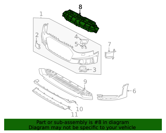 8W0-807-233-B - Support Bracket 2020-2023 Audi A4 allroad | Audi OEM Parts