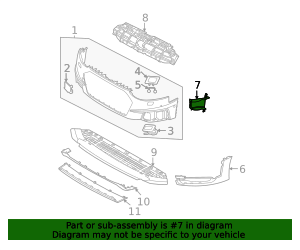 8W9-121-763-B - Radiator Support Air Duct 2020-2024 Audi A4 allroad ...