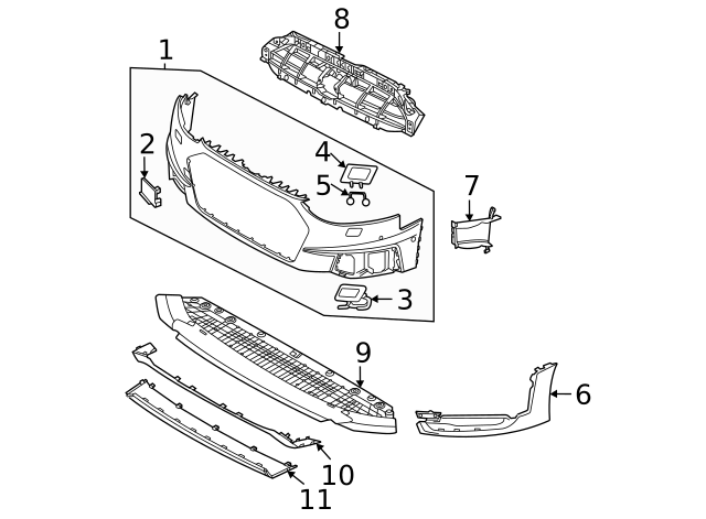 8W9-121-763-B - Radiator Support Air Duct 2020-2024 Audi A4 allroad ...