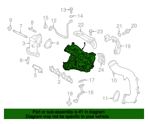 28231-2B740 - Turbocharger 2015-2017 Hyundai Veloster | AutoNation Parts