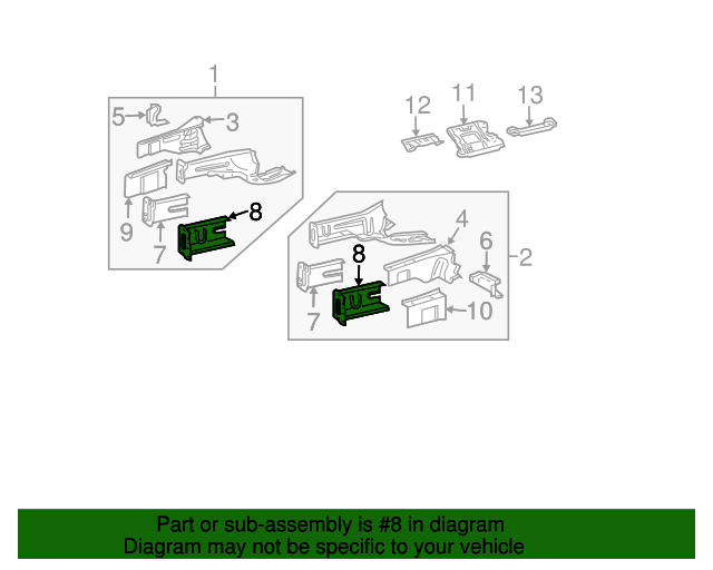 203-620-27-34 - Side Rail 2001-2009 Mercedes-Benz | Mercedes-Benz USA Parts