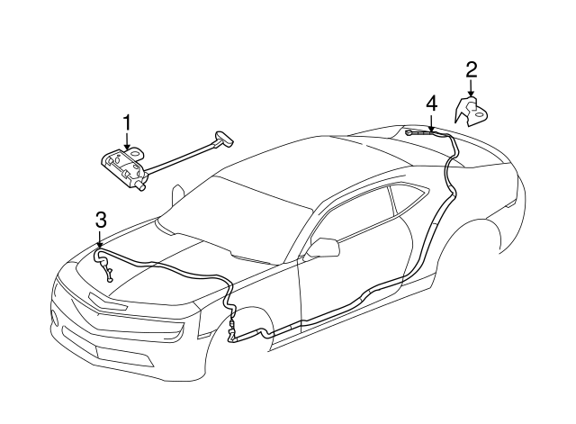 2004-2017 GM GM 13581174 OnStar/Mobile Phone Antenna Cable | GM Outlet