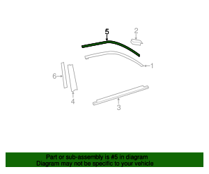2007-2011 Toyota Camry Stripe 75987-06010 | Toyota Parts Center