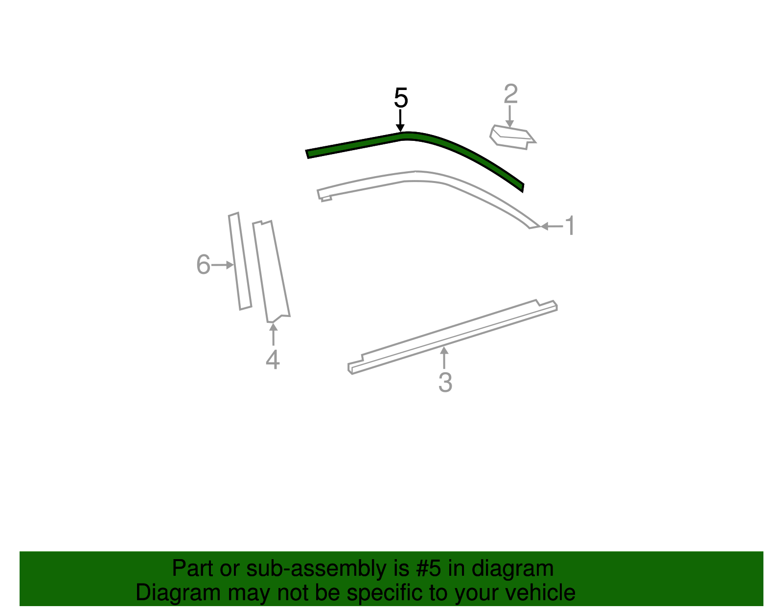 2007-2011 Toyota Camry Stripe 75987-06010 | Toyota Parts Center