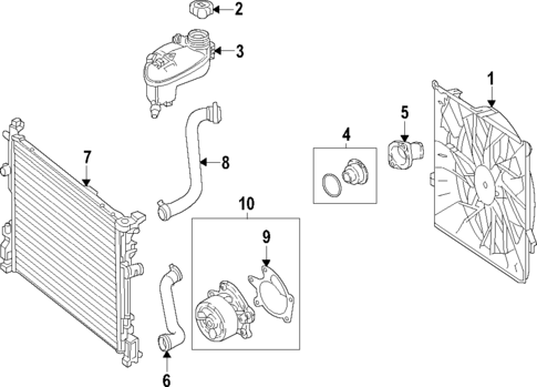 Radiator & Components for 2020 Nissan Sentra | OEM Parts Online