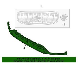 2019-2020 Volvo Lower Grille 31455656 | TascaParts.com