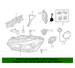 63117419740 - 2017-2024 BMW Headlamp Assembly Spacer (63-11-7-419-740 ...