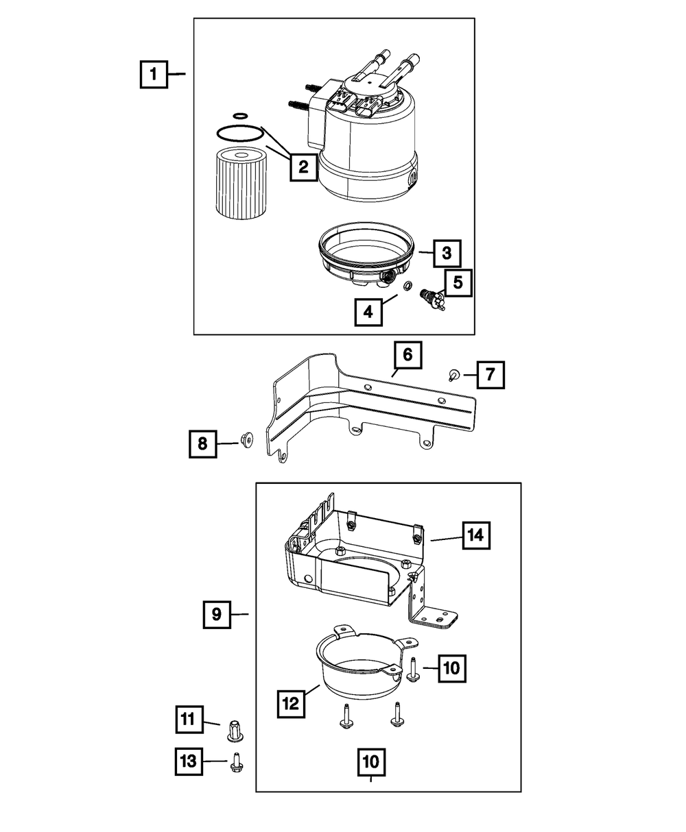 2019-2024 Mopar Fuel/Water Separator Filter Kit 68436631AA | Mopar eStore