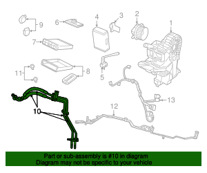 2009-2014 Mopar Rear Hose 68049408AA | Mopar Parts Canada