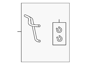 2011-2015 Mopar HVAC Heater Hose 68058252AG | TascaParts.com