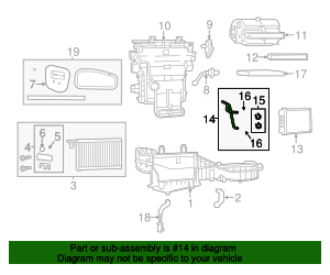 2011-2015 Mopar HVAC Heater Hose 68058252AG | TascaParts.com