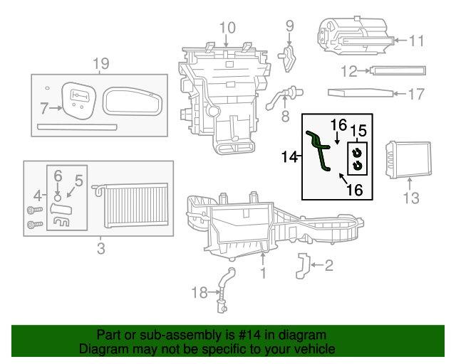 2011-2015 Mopar Heater Supply Hose And Tub 68058250AF | TascaParts.com