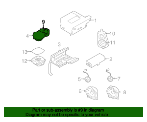 Genuine BMW 65-12-6-978-052 | Speaker Housing | FREE Shipping on Most ...