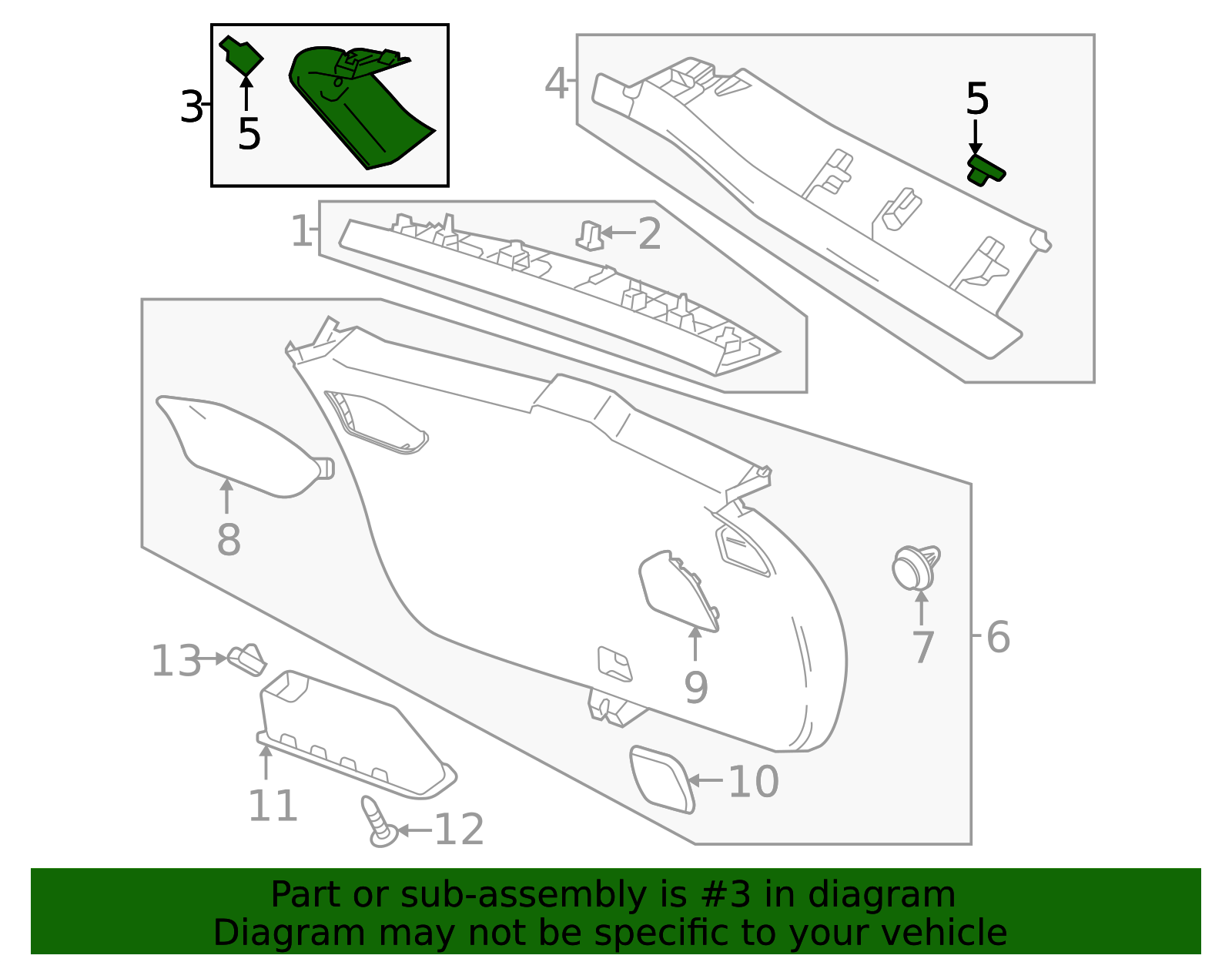 2020-2025 Buick Encore GX Upper Trim 42738778 GM | GMPartsDirect.com