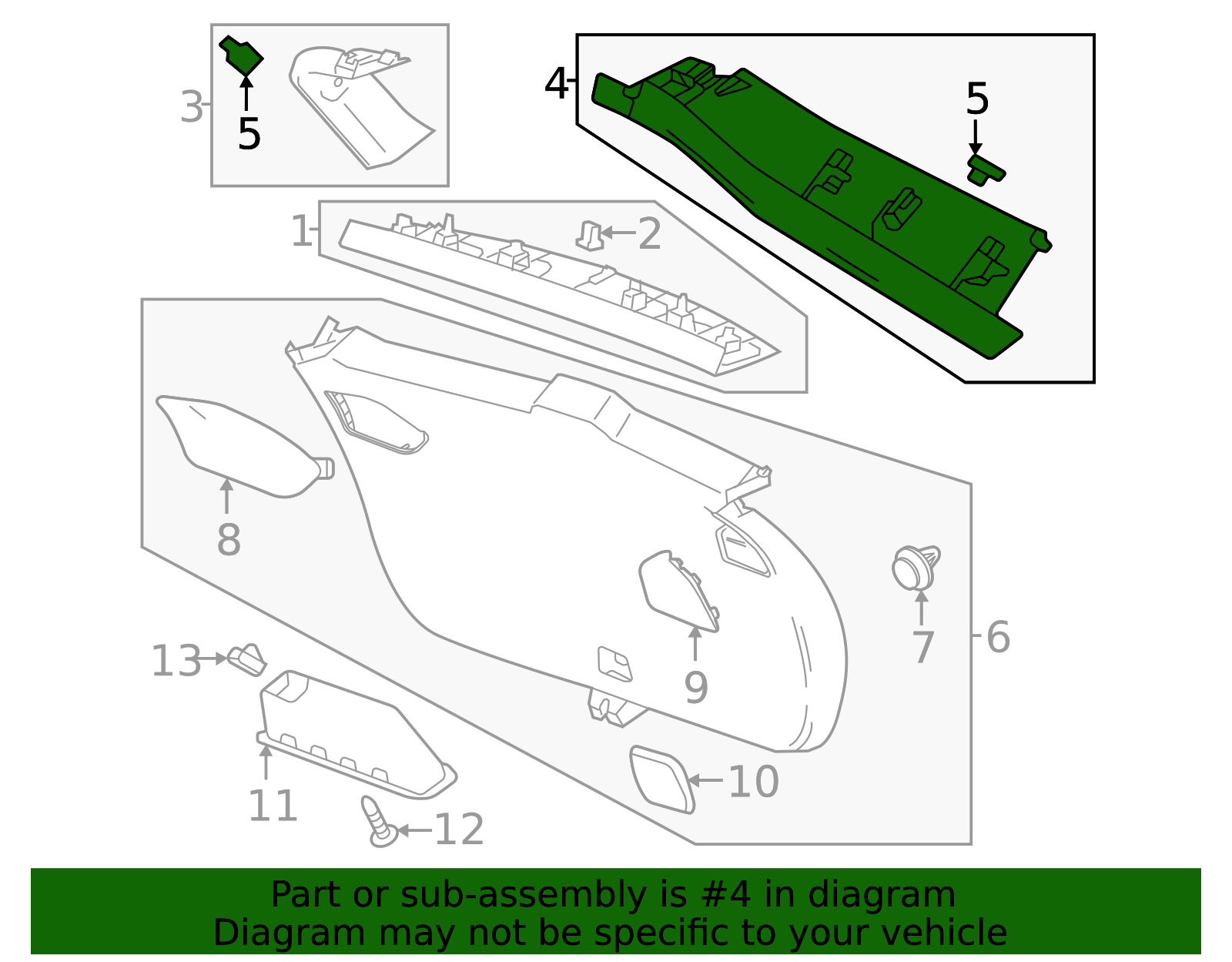 2020-2025 Buick Encore GX Upper Trim 42738780 GM | GMPartsDirect.com