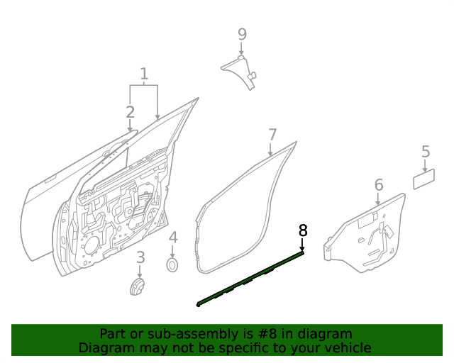 2020-2022 Nissan Sentra Lower Seal 80839-6LE0A | TascaParts.com