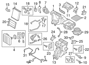 2015-2016 Volkswagen Expansion Valve 5Q0-820-679-E | VW Direct Parts