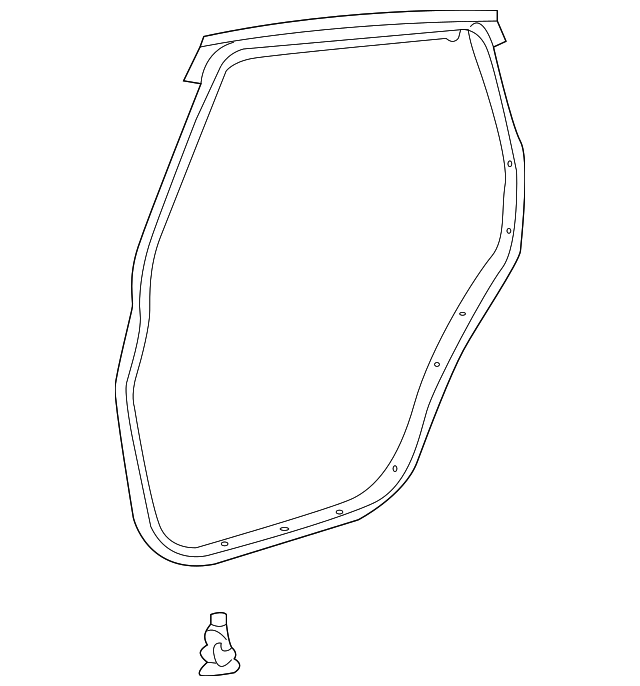 67872-47020 - Surround Weather-Strip - 2004-2009 Toyota Prius | OEM ...