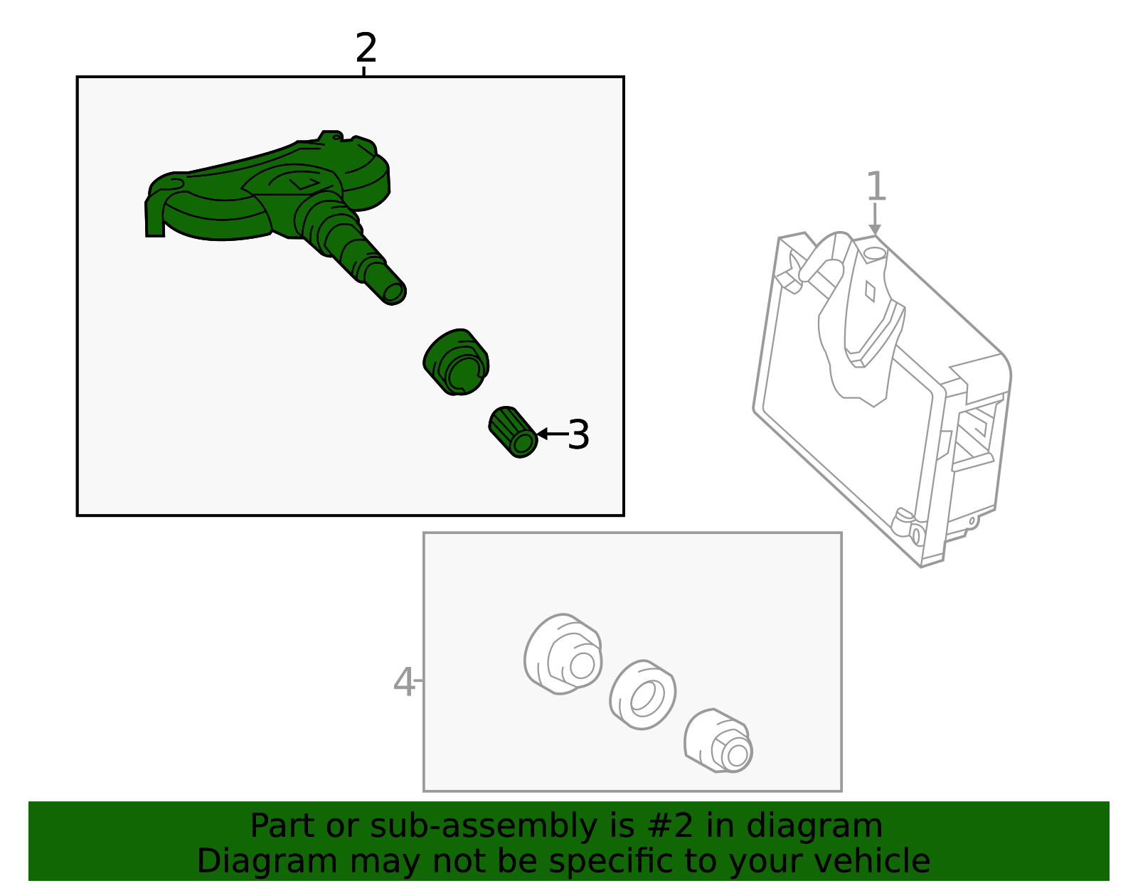 2018-2024 Toyota Tire Pressure Monitoring System Sensor 42607-0C091 ...