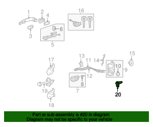 1998-2025 Toyota Door Jamb Switch (Front, Rear) 84231-08030 | Toyota ...