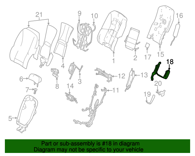 2018-2021 Lexus Recline Adjuster 72720-50010 | OEM Parts Online