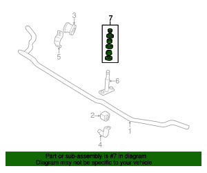 1997-2004 Mitsubishi Montero Sport Stabilizer Bar Link Kit MR296507 ...