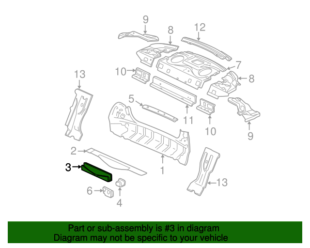 20982317 - OEM GM BAR GMPartsCenter.net